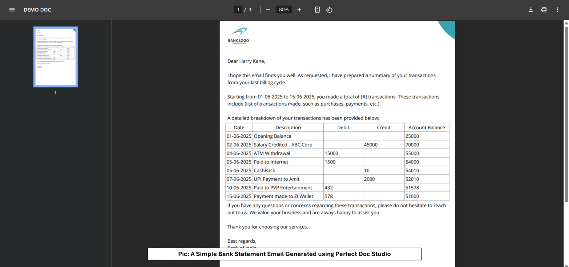 How to Automate Table-Driven Docs Like Bank Statements